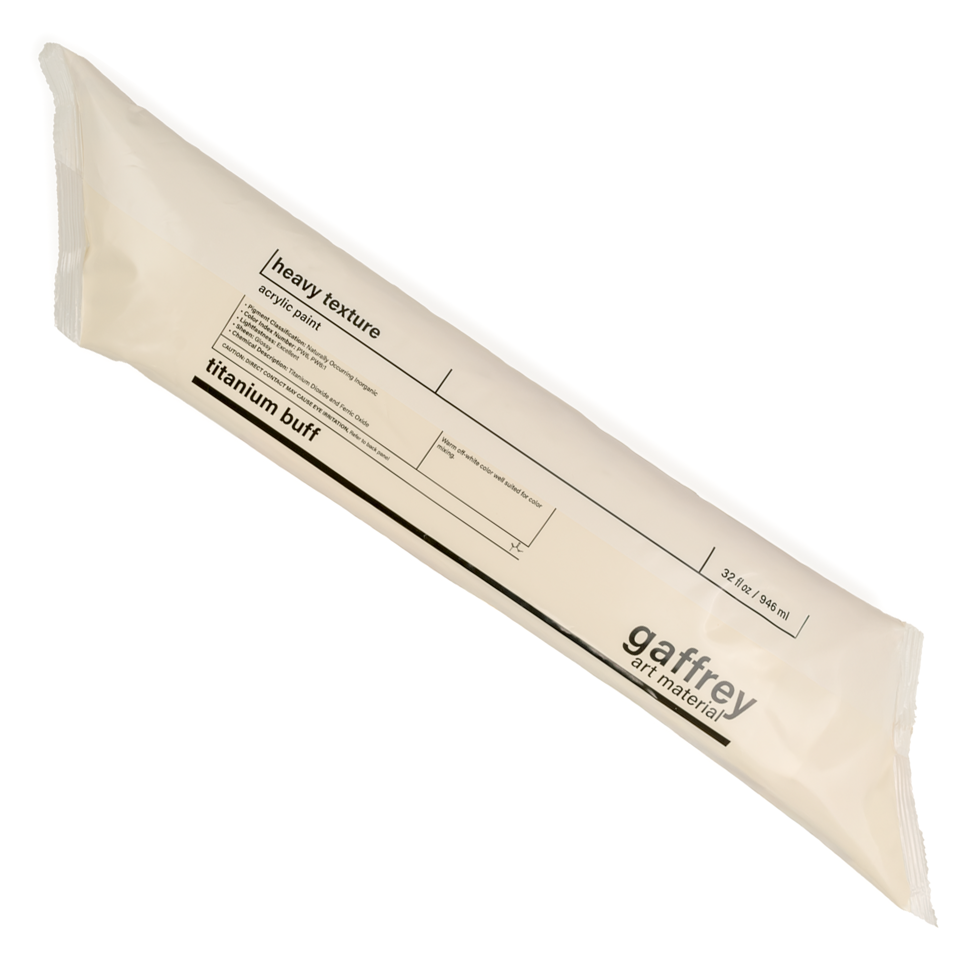 Titanium Buff Heavy Body Texture Acrylic Paint - gaffrey art material ...