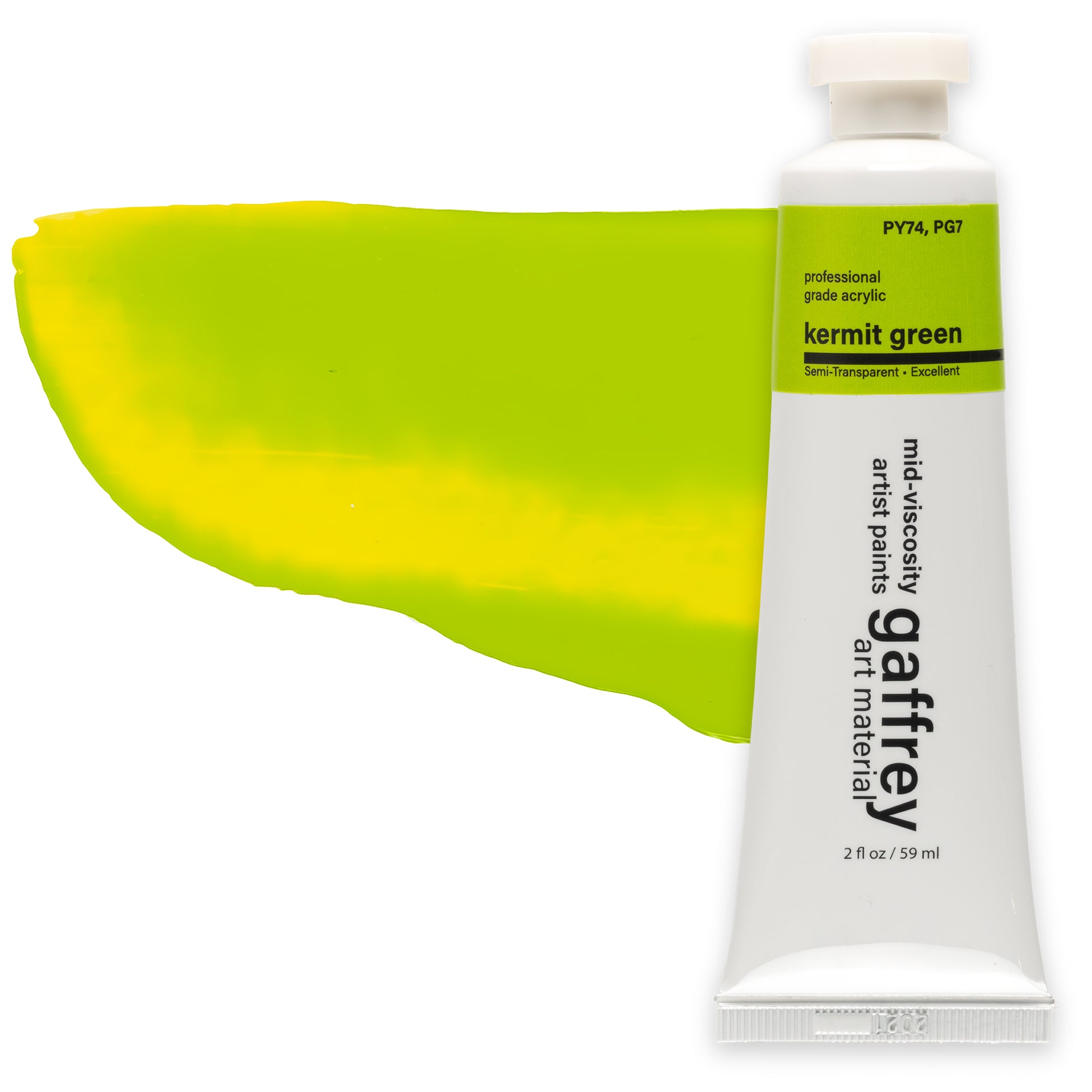 Gaffrey Standard Body Acrylic Paint - Kermit Green, 2 oz Tube – gaffrey ...