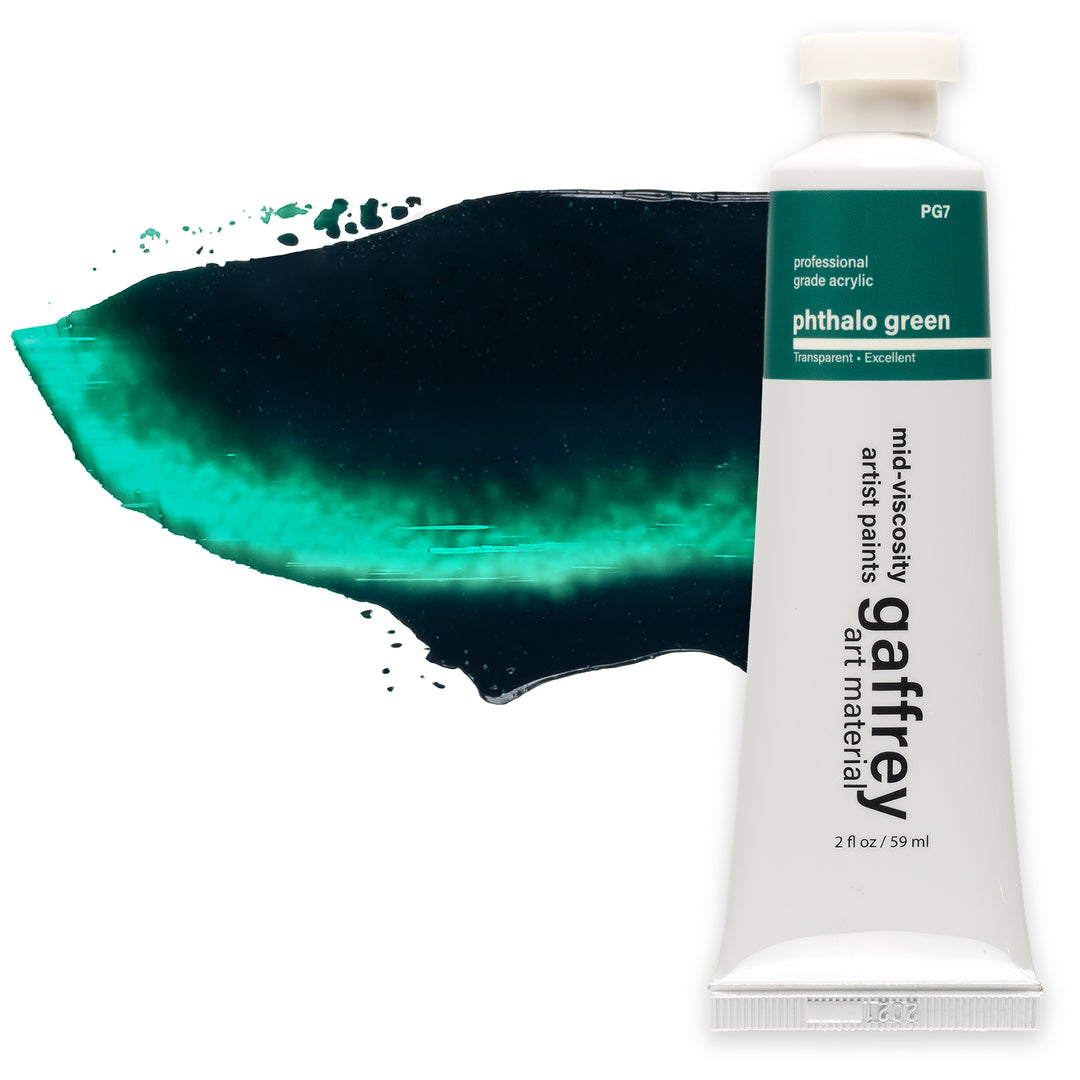 Gaffrey Standard Body Acrylic Paint - Phthalo Green – gaffrey art material