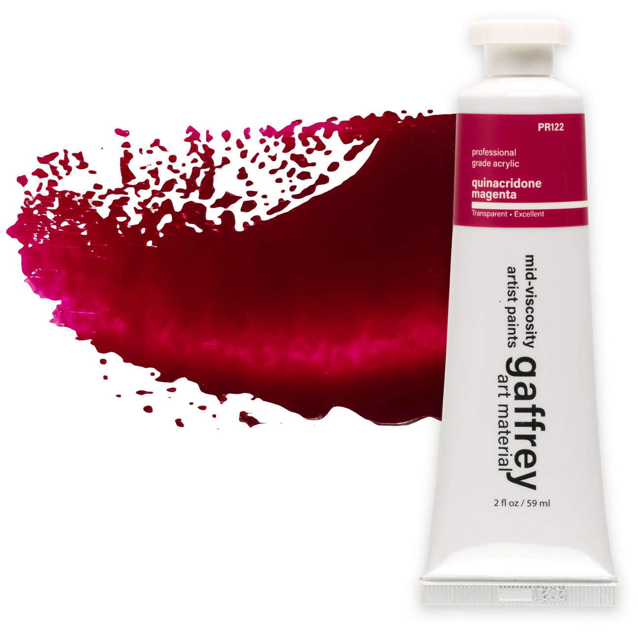 Gaffrey Standard Body Acrylic Paint - Quinacridone Magenta – gaffrey ...