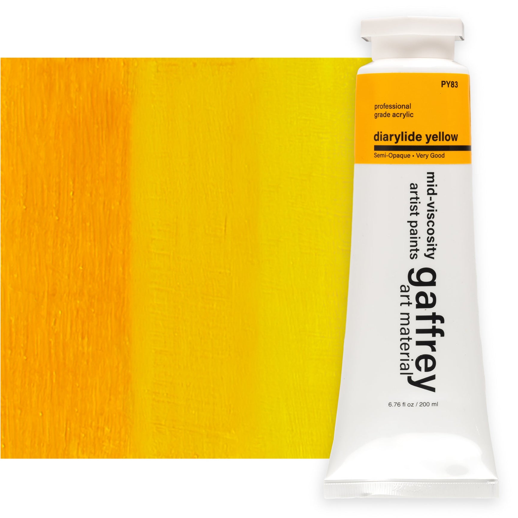 Diarylide Yellow Artist Acrylic Paint – Gaffrey Art Material